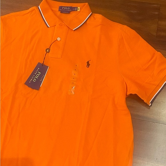 Polo Ralph Lauren | Shirts | Polo Ralph Lauren Mesh Orange Polo | Poshmark